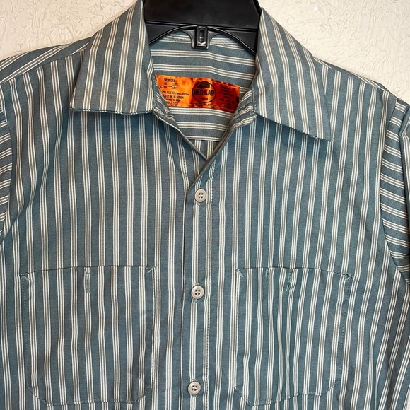 Red Kap | Shirts | Red Cap Mens Striped Button Down Shirt | Poshmark